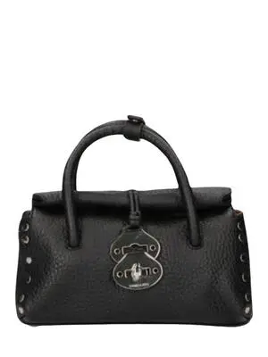 ZANELLATO ZANELLATO Dotta Baby Bag In Hammered Leather Black