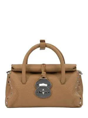 ZANELLATO ZANELLATO Dotta Baby Bag In Hammered Leather Brown