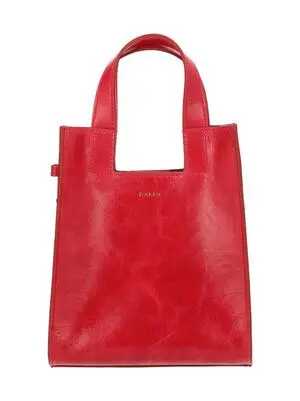 Bally Structured Leather Top-handle Tote Bag - Red