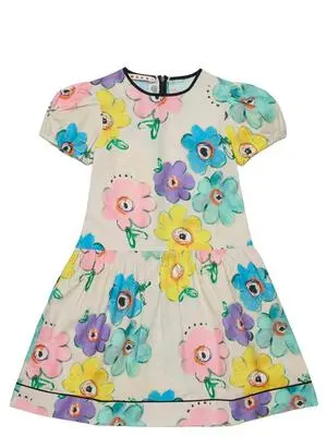 Marni Floral Print Cotton Dress - Multicolour