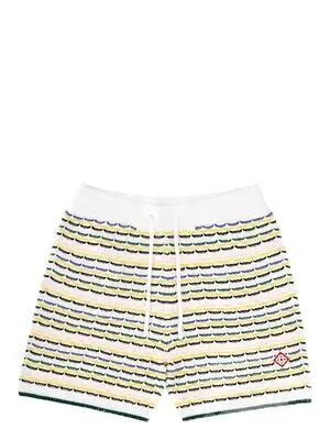Casablanca Striped Knit Shorts - Multicolour