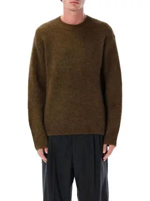 BERNER KUHL Alpaca Drop Shoulder Crew Neck Sweater - Rock