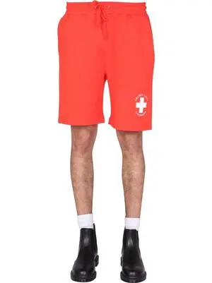 Helmut Lang Lifeguard Bermuda Shorts - Red
