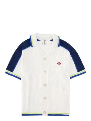 Casablanca Short-sleeve Knit Button-up Shirt - Multicolour