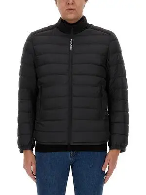 Woolrich Quilted Logo Sports Jacket - Black