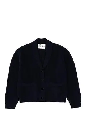 MARGARET HOWELL Margaret Howell Merino Wool Shawl Collar Cardigan