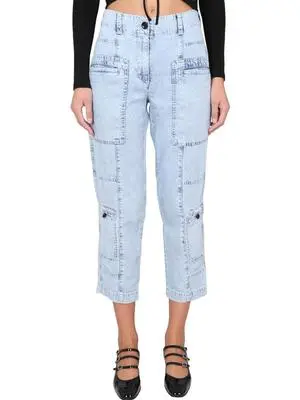 Proenza Schouler White Label Cotton Denim Jeans - Azure