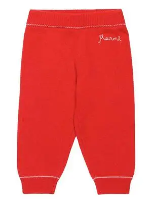 Marni Mini Cashmere Blend Trousers - Red