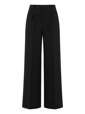 PT TORINO Wide Leg Trousers - Black