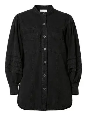 MARANT ETOILE Nathy" Bandana-print Cotton Shirt - Black