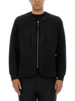 C.P. COMPANY Zip Front Sweatshirt - Black