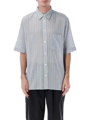 MARANT Mahvane Striped Cotton Shirt - Blue