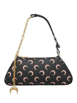 MARINE SERRE Moon Jacquard Mini Clutch - Nero