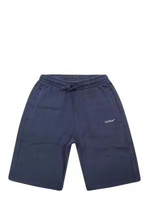 Off-White Diagonal Bookish Sweat Shorts - Blu