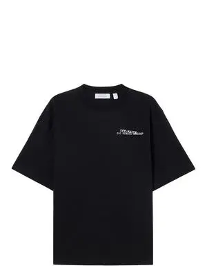Off-White Essential Cotton T-shirt For - Black