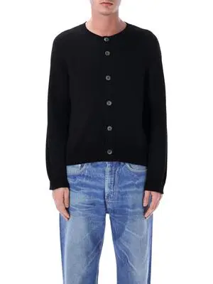 Our Legacy Coarse Linen Wool Cardigan - Black