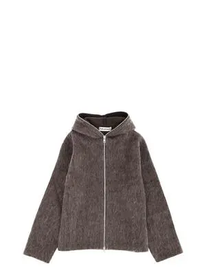 Our Legacy Boxy Zip-up Hooded Sweatshirt - Grey