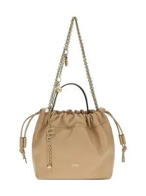 Chloé CHLOÉ Chain Charm Bucket Bag Lighttan
