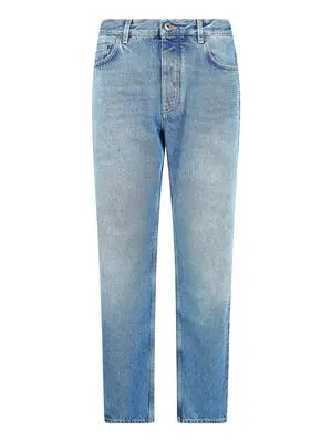 Off-White Half Arrow Slim Relaxed Jeans - Blu