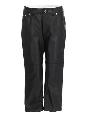 Alexander McQueen Simil-skin Trousers - Black