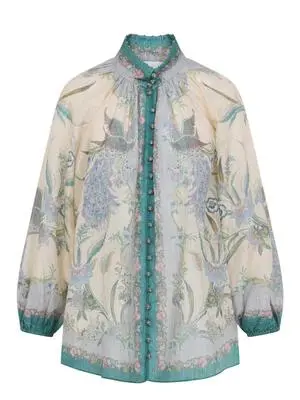Zimmermann ZIMMERMANN Indra Billow Blouse Fashion Top Multicolour