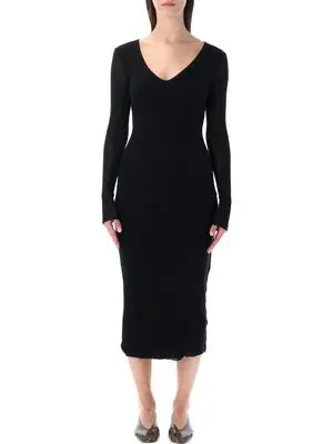JAMES PERSE Ruched Tank Dress - Black