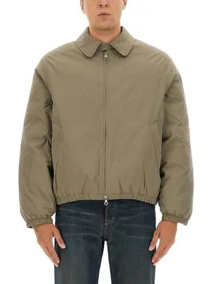 Our Legacy Avenue Puffa Jacket In Cotton Nylon - Green