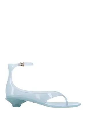 Chloé Jelly Thong Sandals With Buckled Ankle Strap - Spearmint