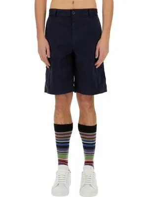 Paul Smith Cargo Bermuda Shorts - Blue
