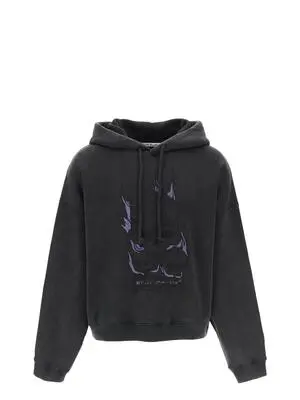Acne Studios Oversized Skull Print Sweatshirt - Black