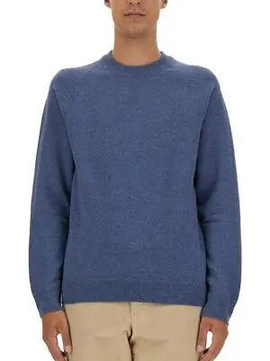 Paul Smith Merino Wool Crew Neck Sweater - Blue