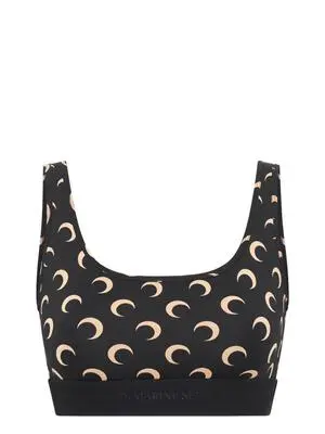MARINE SERRE Moon Mini Top Bra Size - Black