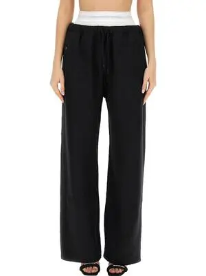 Alexander Wang T Layered-design Track Pants - Black