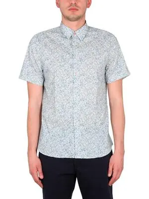 Paul Smith Wave Print Shirt For Ss23 - Azure