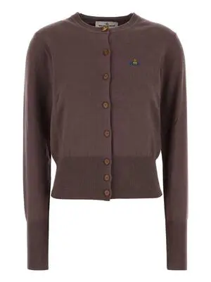VIVIENNE WESTWOOD Vivienne Westwood Cotton Cashmere Crew Neck Cardigan