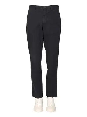 Paul Smith Regular Fit Cotton Trousers - Blue