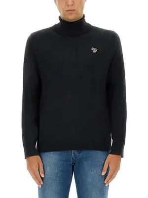 Paul Smith Zebra Print Shirt - Black