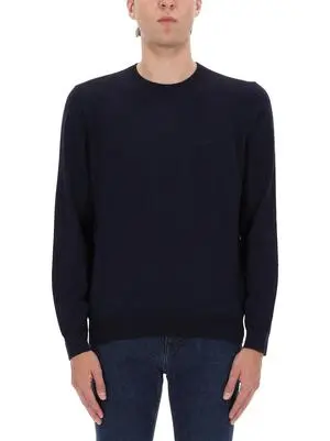 BOSS Classic Wool Sweater - Blue