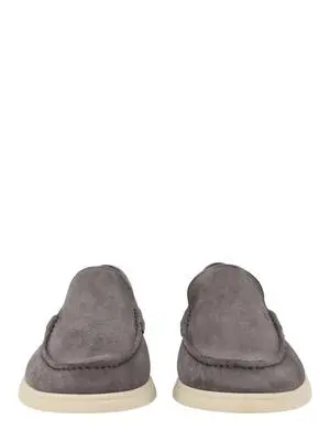 BOSS Premium Leather Loafers - Grey