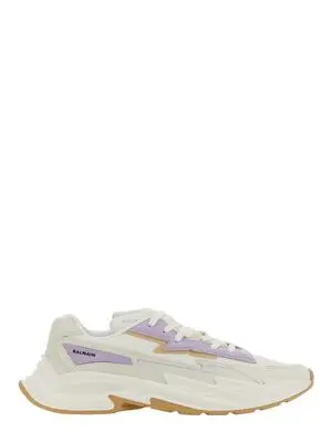 Balmain Run-row Leather Trainers - Ivory