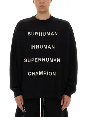 CHAMPION X RICK OWENS Rick Owens X Champion Jumbo Sweatshirt - Black