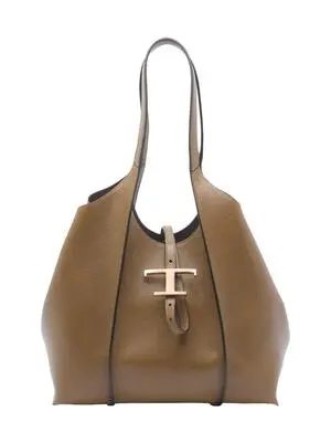 TOD`S Tod's T Timeless Shopping Bag Small - Brown