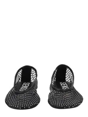 Senso Ballet Flats With Embellished Detailing - Black