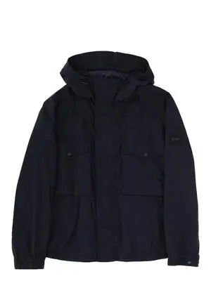 BOSS Hooded Utility Jacket - Blue