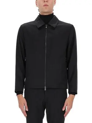 BOSS Zip-front Collared Jacket - Black