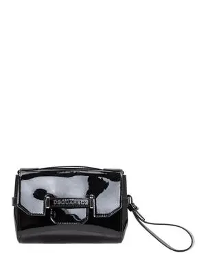Dsquared2 Logo Metal Clutch Bag - Nero