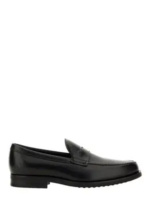 TOD`S Tod's Leather Loafers - Black