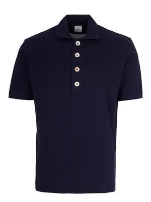 ELEVENTY Eleventy Short-Sleeve Button Placket Polo Shirt