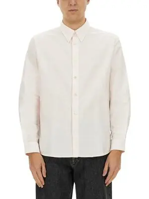 A.p.c. Regular Fit Cotton Shirt - Ivory