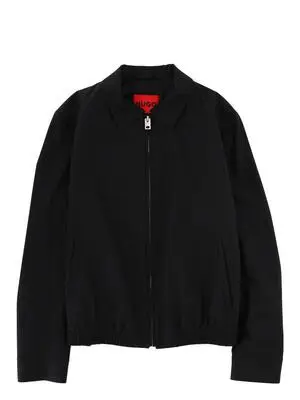 Hugo Oversized Fit Zip-up Jacket - Black